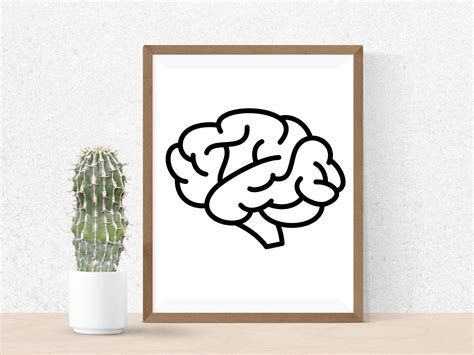 Brain Svg Human Brain Svg Brain Png Brain Clipart Mental Health Svg
