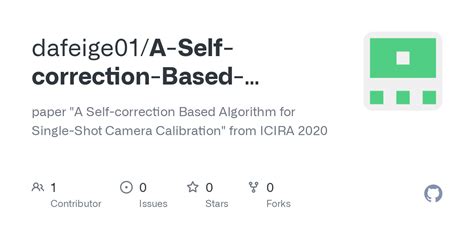 Github Dafeige01a Self Correction Based Algorithm For Single Shot