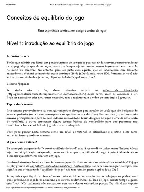 Game Balance Concepts Pdf