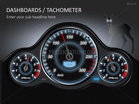 Dashboards Tachometer PowerPoint Templates PresentationLoad