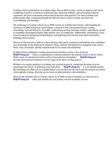 Sms System Thesis Pdf Computer Network Databases