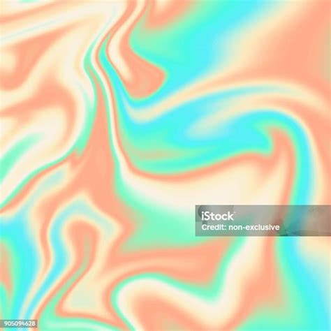 벡터 추상 홀로그램 배경 70 년대입니다 다채로운 질감 파스텔 컬러 디자인 부분 디자인을 위한 벡터 배경 0명에 대한 스톡 벡터 아트 및 기타 이미지 Istock