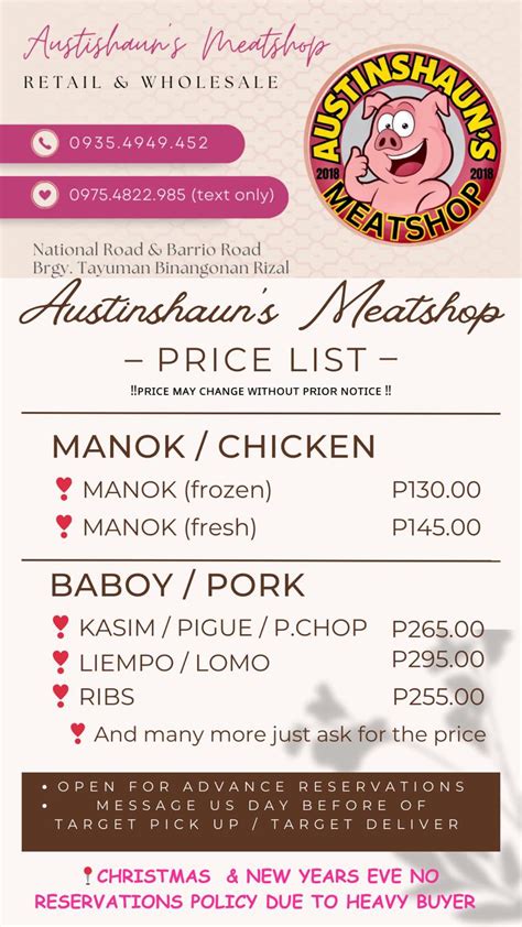 Austinshauns Meat Shop Binangonan