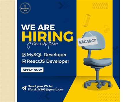 Hiring Sql Developer And Reactjs Developer Ppt