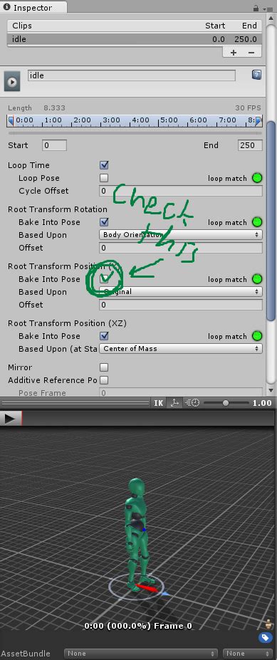 Character Moving Up When Animated Questions Answers Unity Discussions