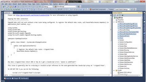 Signalr Simple Chat Application In C Codeproject