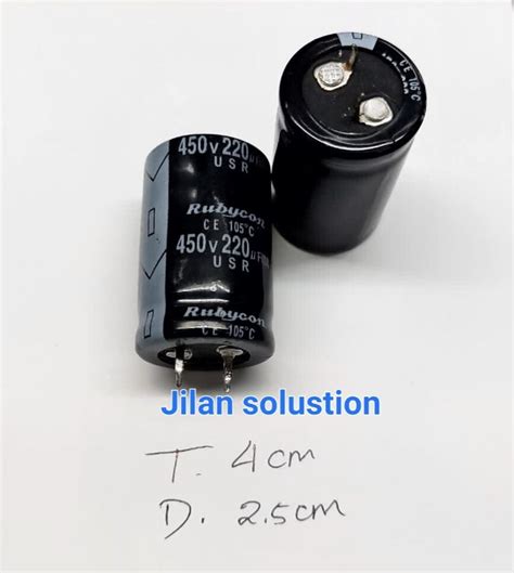 Elco Rubycon 220uf 450v Elko Capasitor Original Lazada Indonesia
