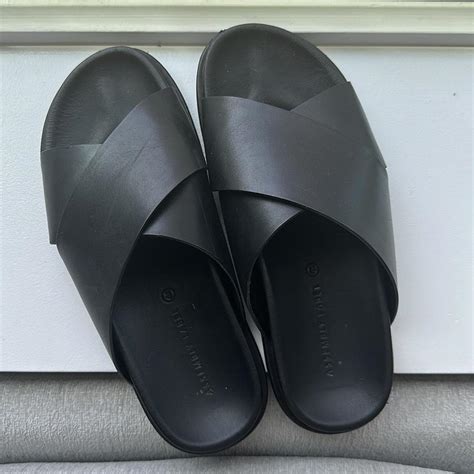 Assembly Label Black Slides Size 41 Depop