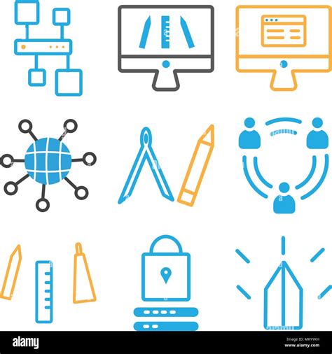 Set Of 9 Simple Editable Icons Such As Password Creativity Teamwork