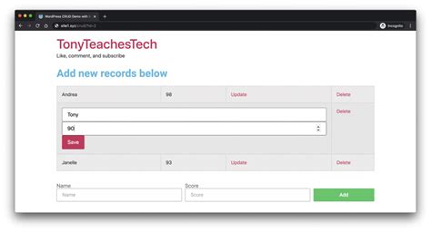 How To Do Crud Operations In Wordpress With Elementor Tony Teaches Tech
