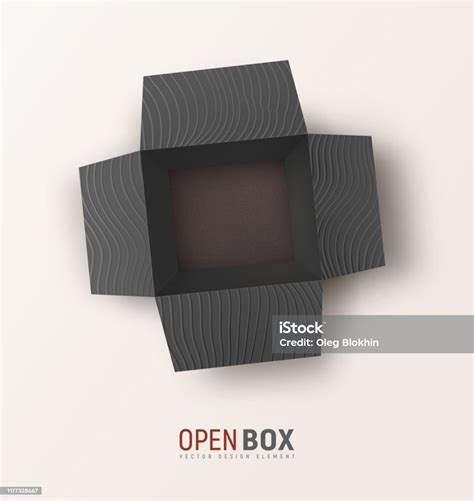 밝은 배경에 검은 색 질감의 선물 상자를 엽니 다 절연 벡터 기프트 박스 모형 벡터 디자인 요소 3차원 형태에 대한 스톡 벡터 아트 및 기타 이미지 Istock