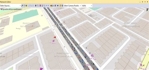 Vissim Model Of Urban Traffic Street Download Scientific Diagram