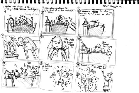Lauras Animations Draft Storyboard Sequence And Story