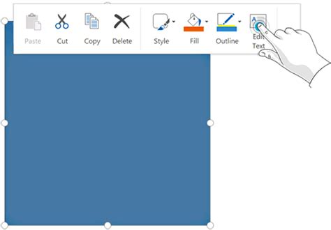 Add And Select Text Within Shapes In Office On A Touch Device Windows Tutorials Windows