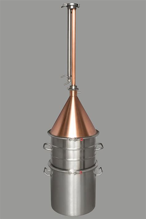 Медная конусная крышка "аламбик" для кубов ХД-2d-37 литров (D360)