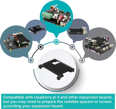 Componenti Interni Geekworm Raspberry Pi 4 Embedded Heatsink With Fan