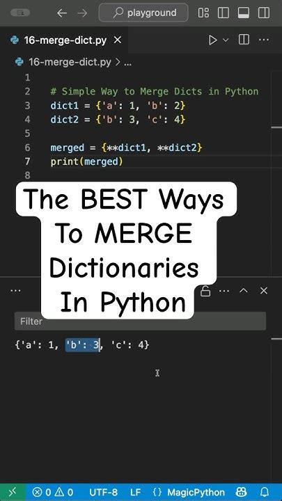 The Best Ways To Merge Dictionaries In Python Coding Python Pythonprogramming Youtube