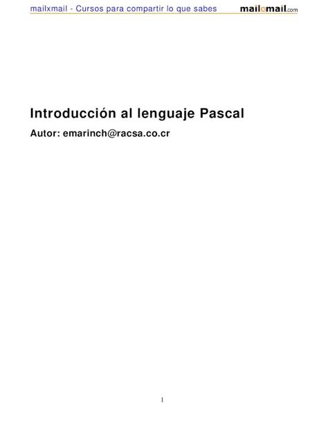 pdf introduccion lenguaje pascal 9958 completo dokumen tips