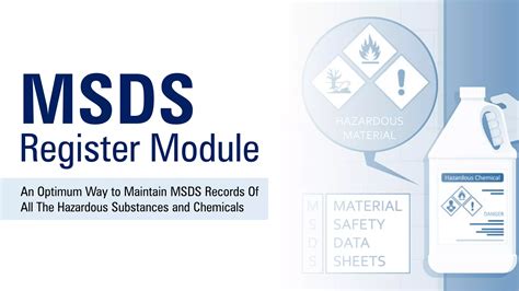 Msds Register Module Pdf
