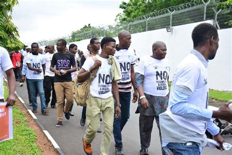 Photos Governor Ambode Leads An All Male Walk Against Sexual And Gender