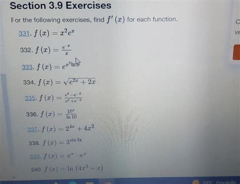 Solved For The Following Exercises Find F′ X For Each