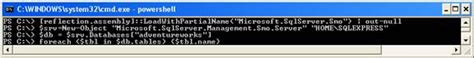 Microsoft Windows Powershell And Sql Server 2005 Smo Part