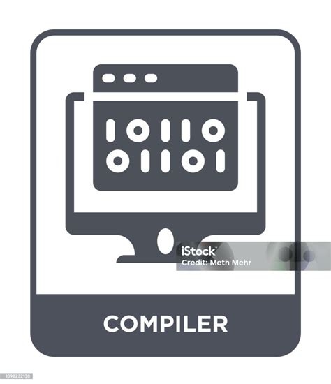 흰색 바탕에 컴파일러 아이콘 벡터 컴파일러 유행 가득 프로그래밍 컬렉션에서 아이콘 계약서에 대한 스톡 벡터 아트 및 기타 이미지