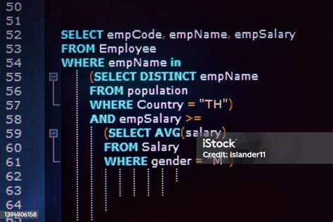 Kode Sql Pada Monitor Komputer Contoh Kode Sql Untuk Mengkueri Data