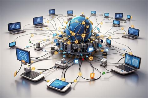 Premium Photo Digital Connections