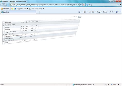 Windows Developer Future New Features In Silverlight 3 Datagrid Control And 3d Effects