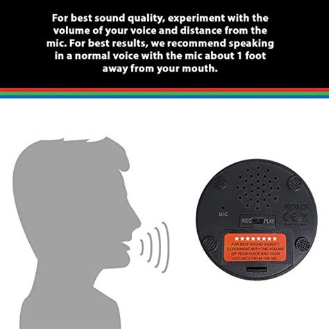Inventiv 30 Second Custom Recordable Talking Button Record And Playback Your Own Message Quality