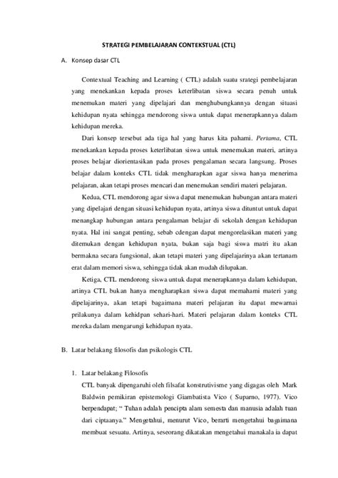 Doc Contextual Teaching Learning Ctl