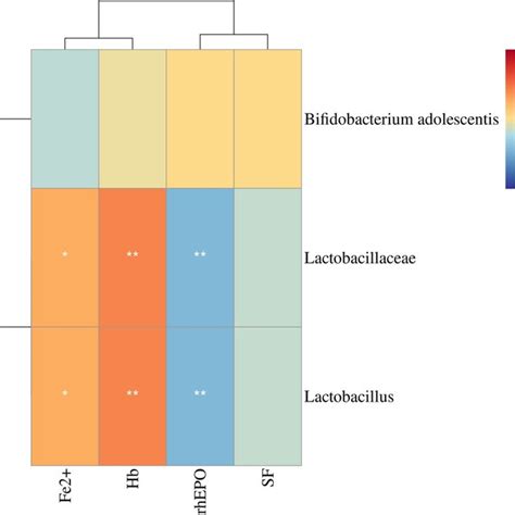 Heatmap Of Correlation Coefficients Between Serum Scfa And Clinical Download Scientific Diagram