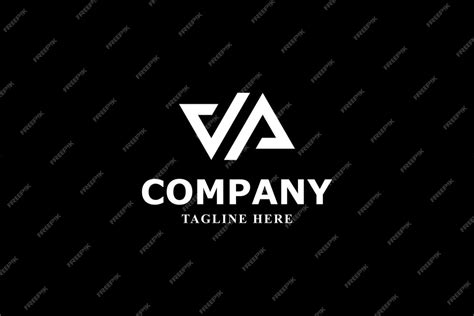 검은색 바탕에 회사 로고가 그려져 있습니다 프리미엄 벡터