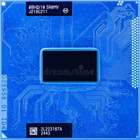 Blue Circuit Board Showing Complex Electronic Connections And