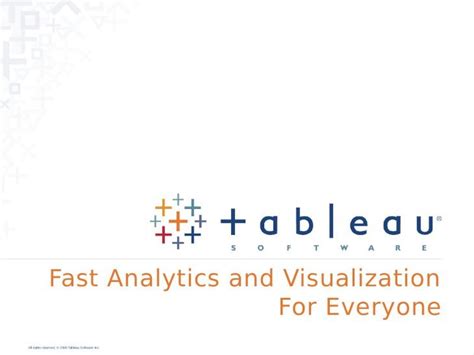 Pptx Tableau Software Business Analytics And Data Visualization