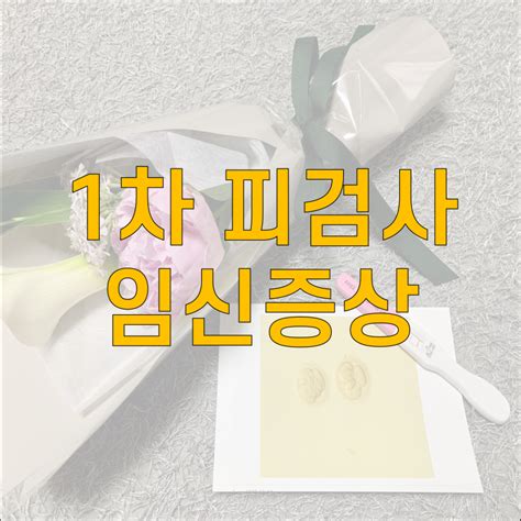 시험관아기시술 후 1차 피검사 Feat임신초기증상 네이버 블로그