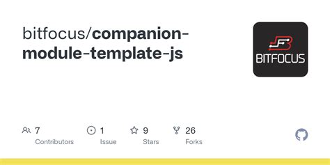 Github Bitfocuscompanion Module Template Js