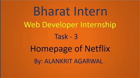 Alankrit Agarwal On Linkedin Task3 Bharatintern Internship