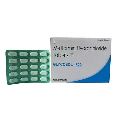 500mg Metformin Hcl Tablet Packaging Size 20 X 20 Tablets At Rs 235 Box In Chennai