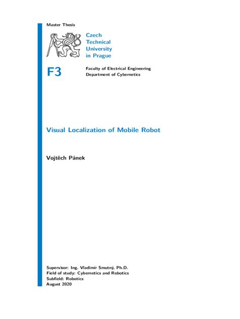 Fillable Online Dspace Cvut Localization Of Mobile Robot Using Multiple Sensors Fax Email Print