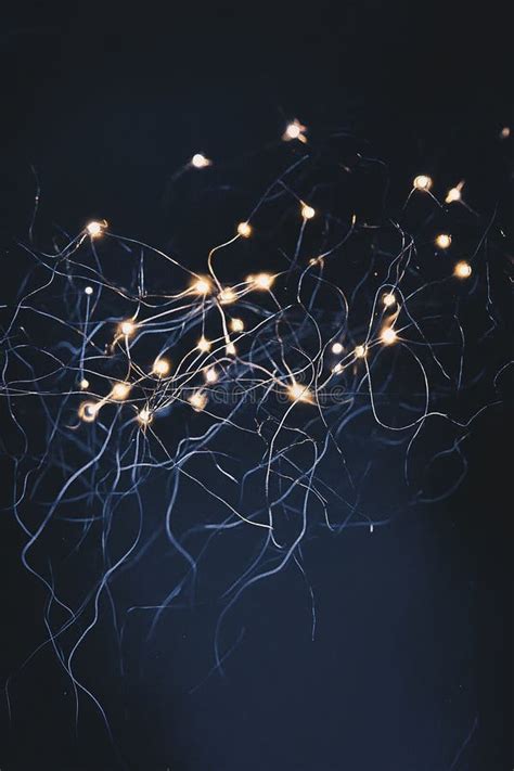 Neural Network With Led Synapses Stock Illustration Illustration Of Visualization Synapses