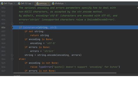 Python Why Does PyCharm S Debugger Open Parse Py Stack Overflow