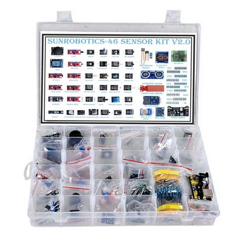 Sunrobotics 46 In 1 Sensor Modules Kit For Arduino Uno R3 Raspberry Pi