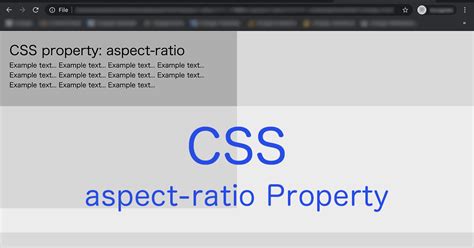 Css Aspect Ratio Web