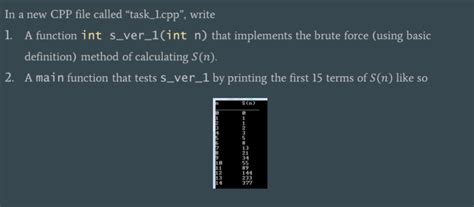 Solved In A New CPP File Called Task Cpp Write A Chegg Com