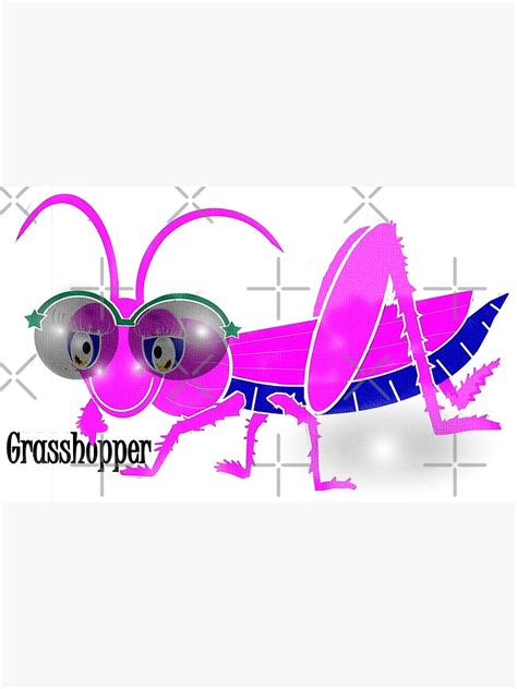 Grasshopper Poster For Sale By Shirleycutecard Redbubble