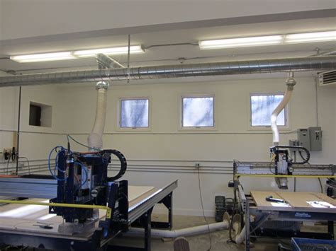 Dust Collection For Two Cnc Routers Cnc Router Dust Collection Cnc