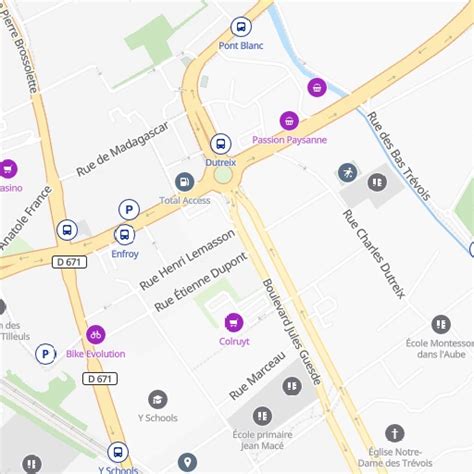 Troyes 10000 Carte Plan Et Code Postal