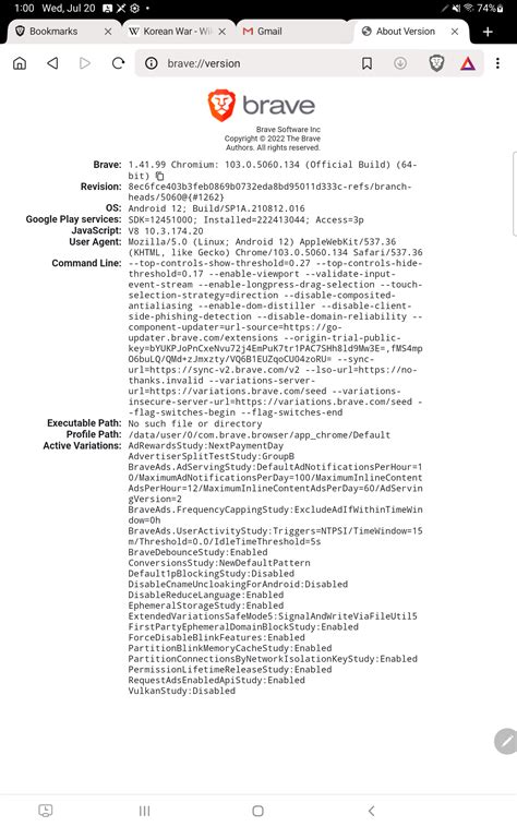 Manual Test Run On Android Tab For 141x Release 2 · Issue 24144 · Bravebrave Browser · Github